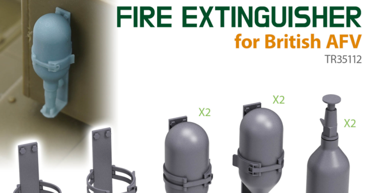 T-Rex Studio British AFV Fire Extinguishers | Reviews | Panel Lines